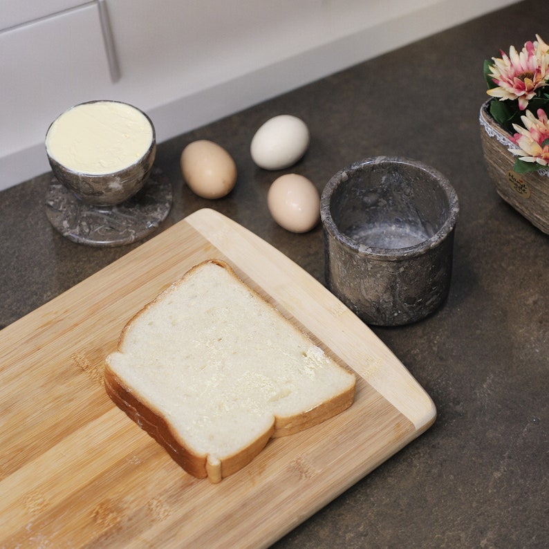 Stoneware in Grey Marble Decor Stone Butter Keeper, Handmade Butter ...
