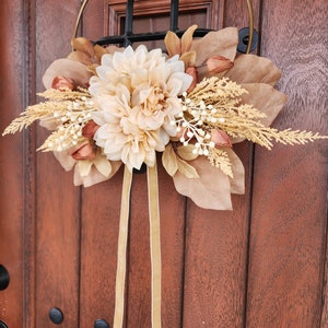 Boho Wreath for Front Door Fall Wreath Boho Wreath Fall Door Wreath ...