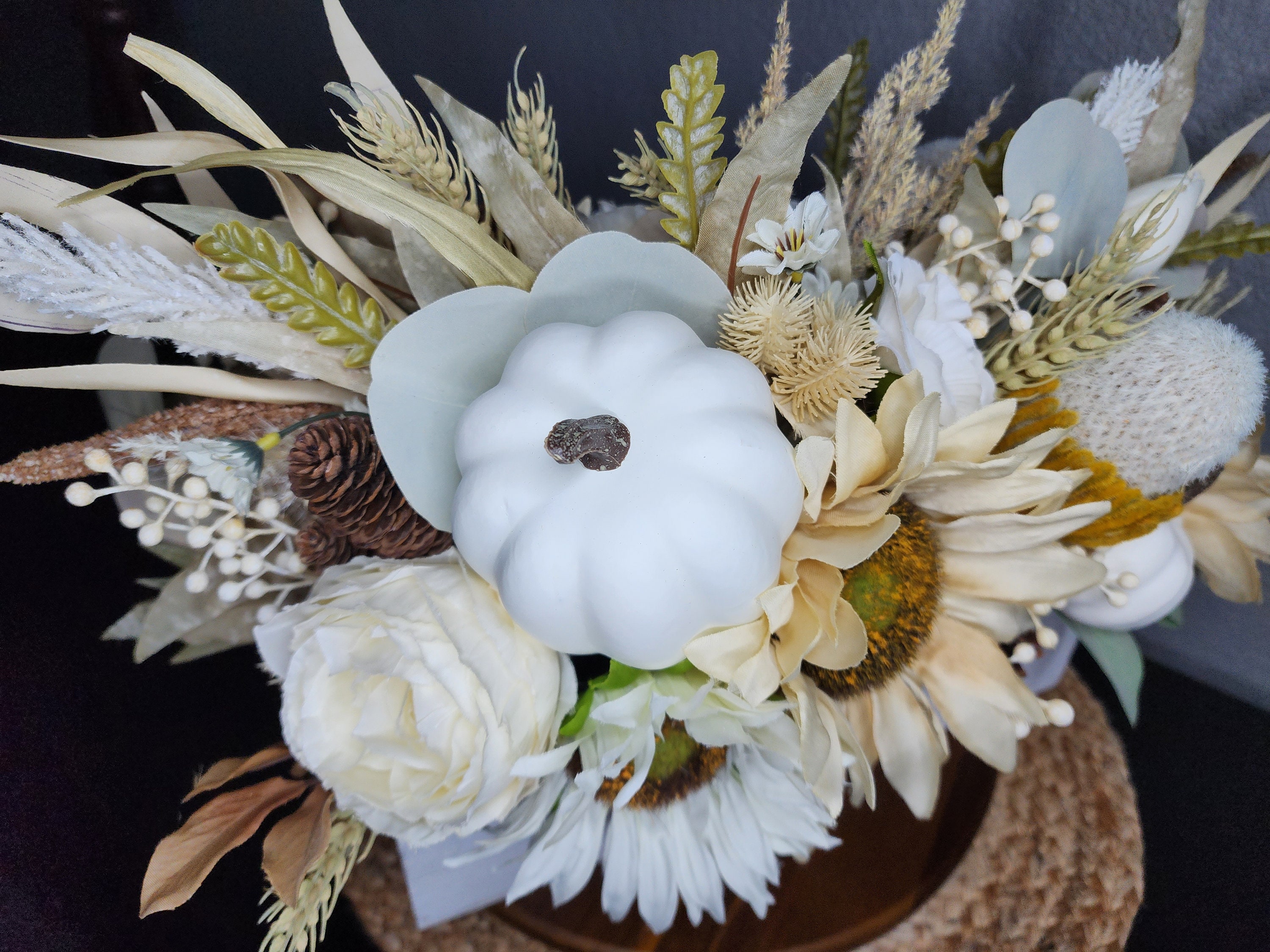 Neutral Fall Centerpiece for Dining Table Centerpiece Boho - Etsy