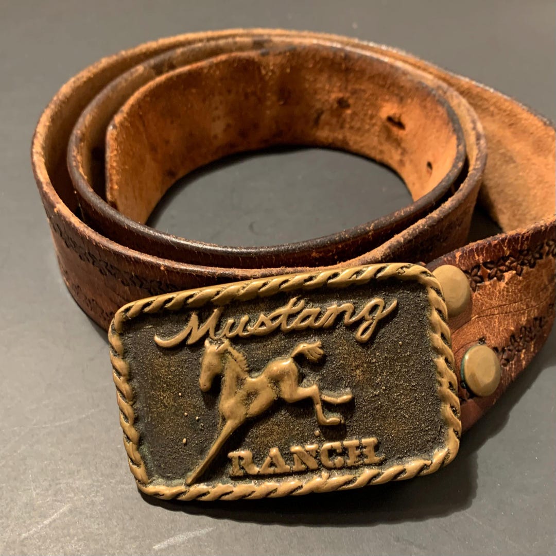 Mustang Ranch Belt Buckle - *vintage* Circa 1960’s - Etsy