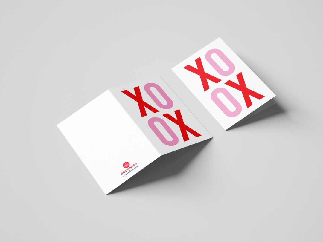 XOXO, Printable Valentines, Valentine's Day Card, Print at Home ...