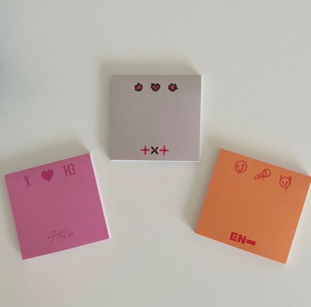 Cute Stray Kids TXT Enhypen K-pop Stationery Sticky Notes Post-its Memo ...