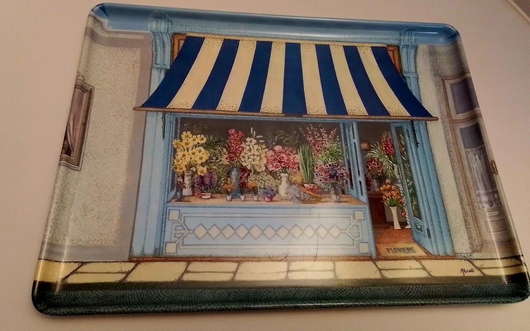 Flowershop Monza Small Tray Art 255 R2S S.A.S Made in Italy - Etsy