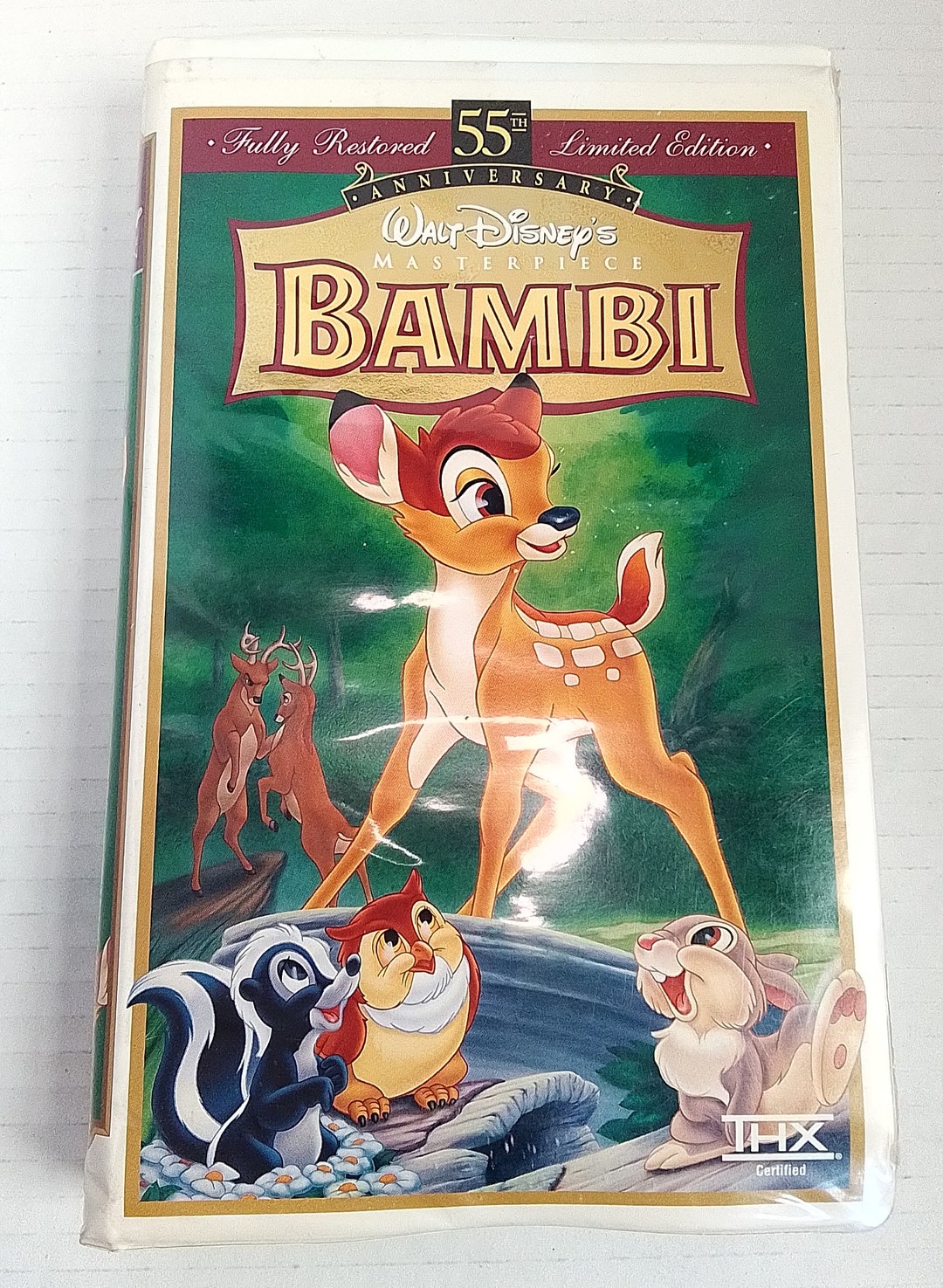 BAMBI Walt Disney VHS 55th Anniversary 1997 Masterpiece Good Condition ...