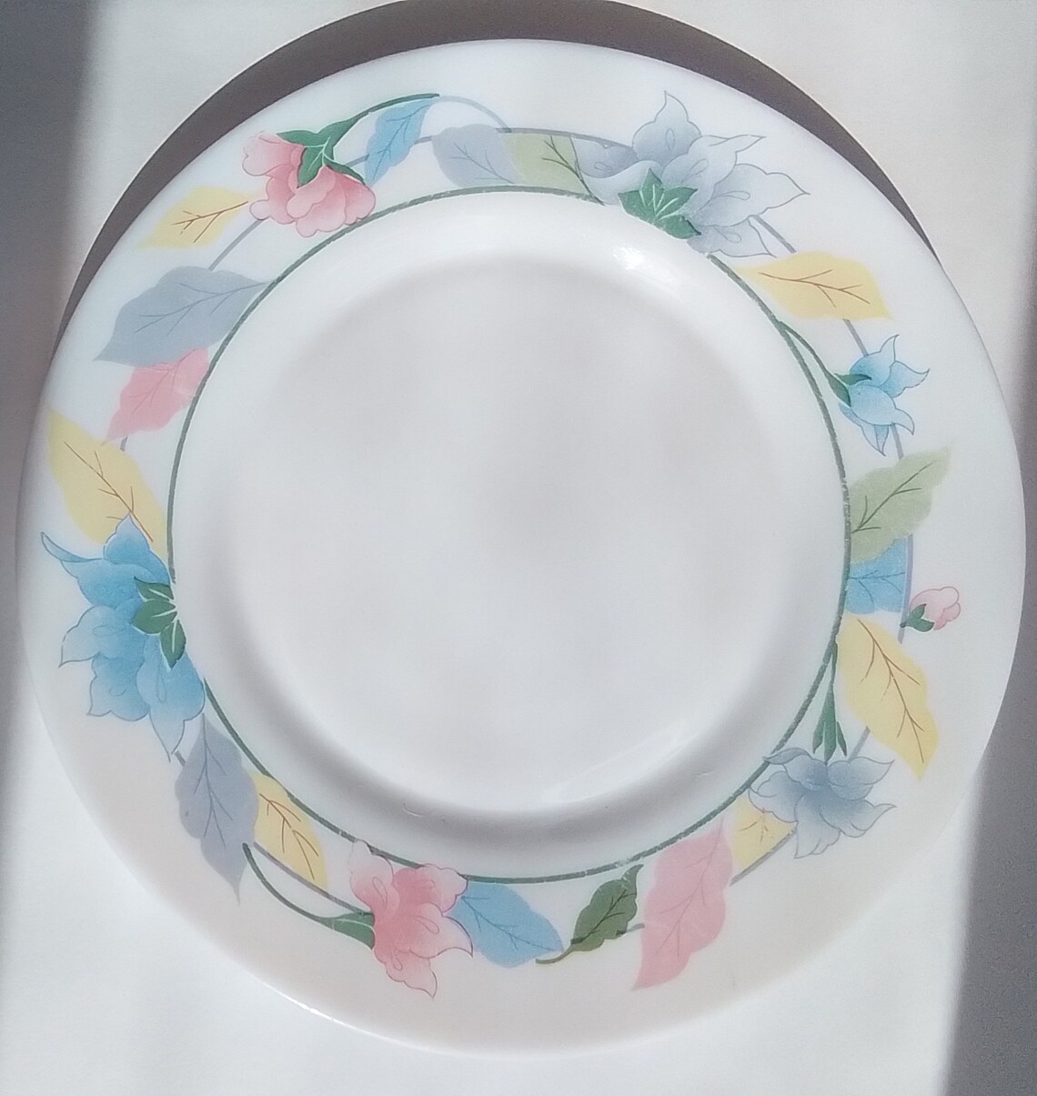 Arcopal Floral Pastel Fliwers Salad Plates Vintage Made in France Set ...