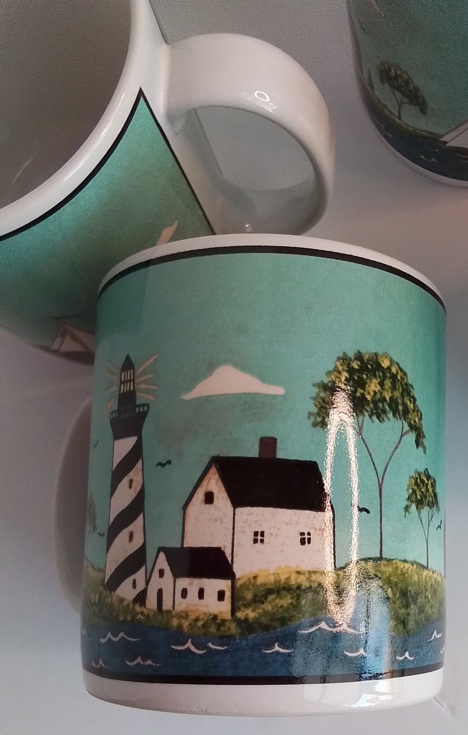 Warren Kimble Coastal Breeze 1998 Sakura NY Folk Art Americana Set of 4 ...