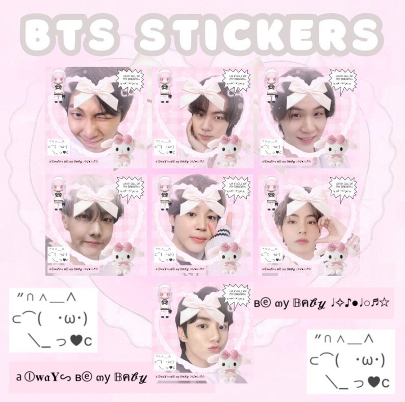 Bts Kpop Mail Stickers - Etsy