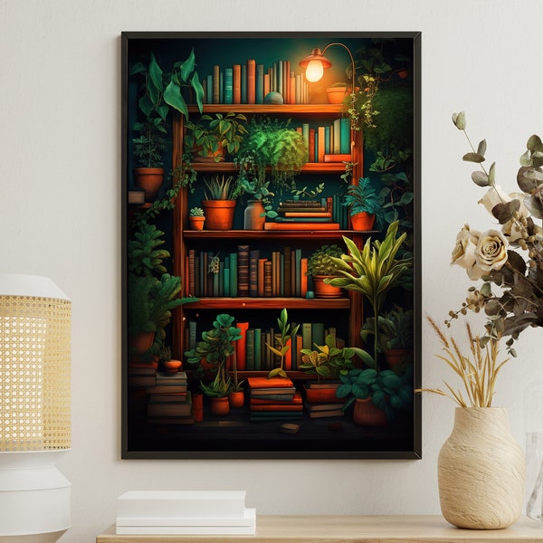 Library Art - Etsy