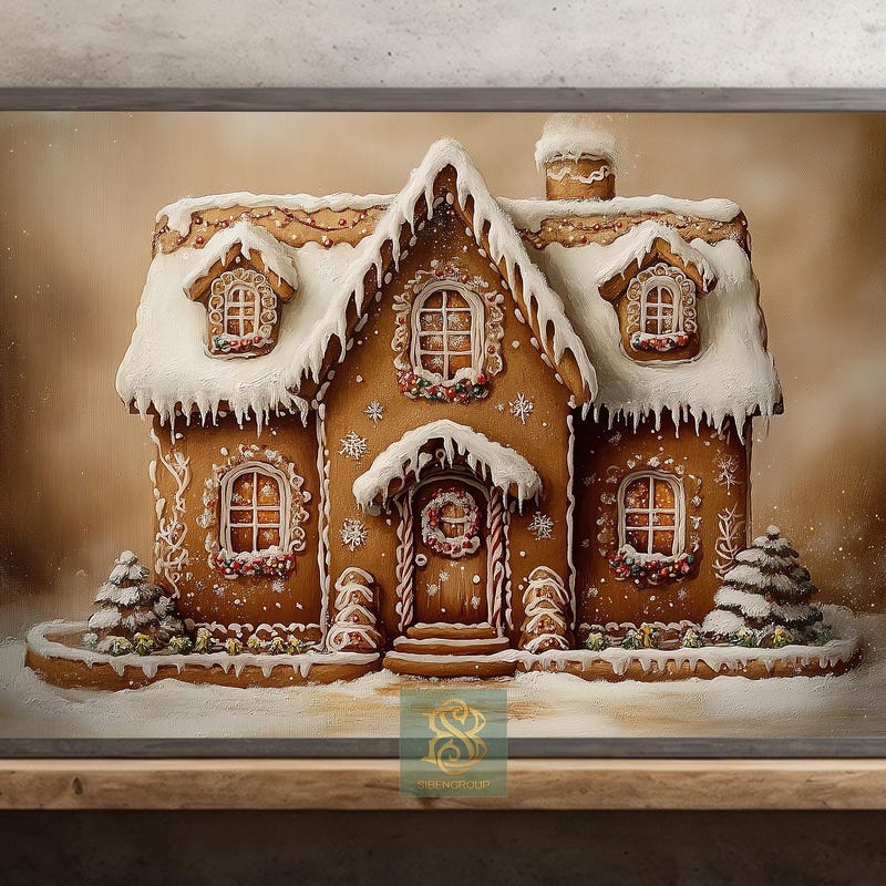 Gingerbread Wall Art - Etsy