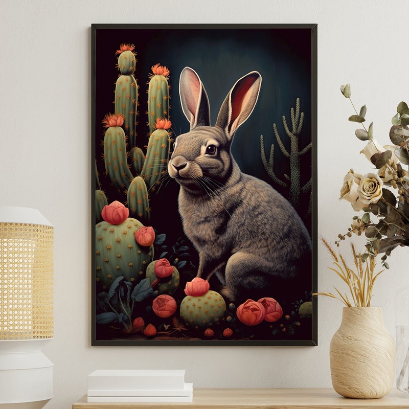 Rabbit Paintings - Etsy
