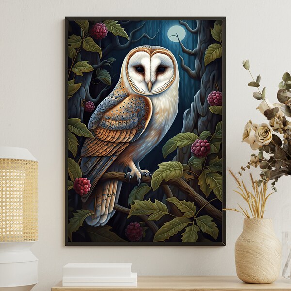Owl Art - Etsy