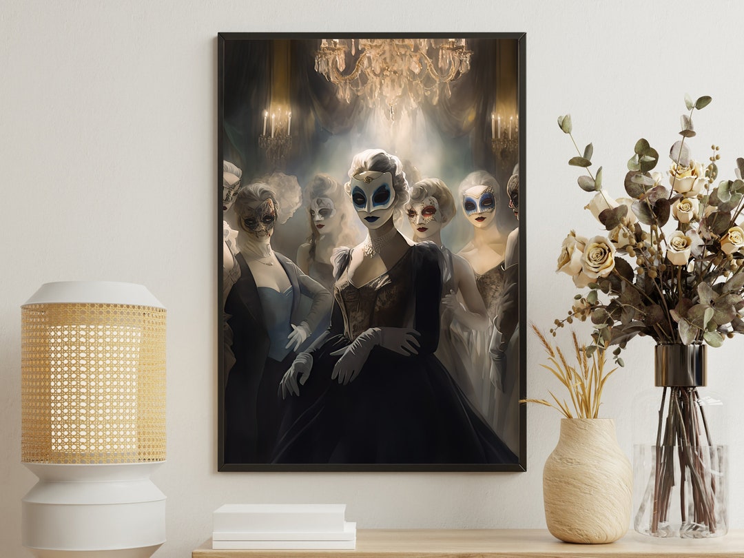 Classic Phantom Masquerade Americanna Canvas Art Print Retro American ...
