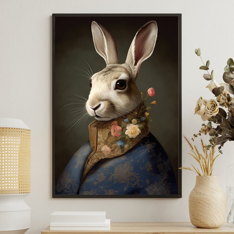 Rabbit Art - Etsy