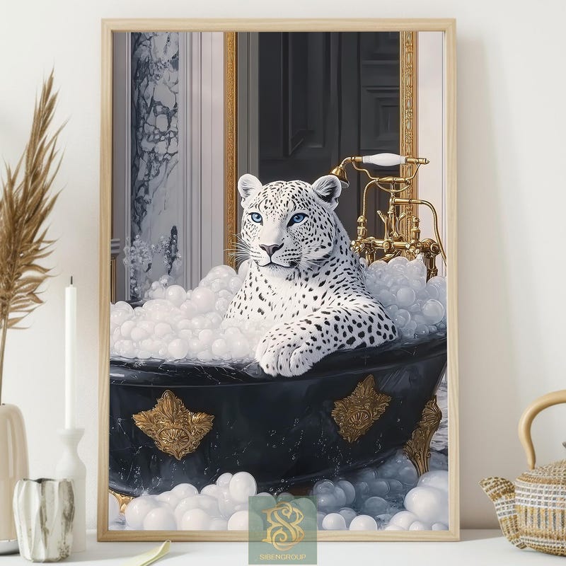 Snow Leopard Print - Etsy