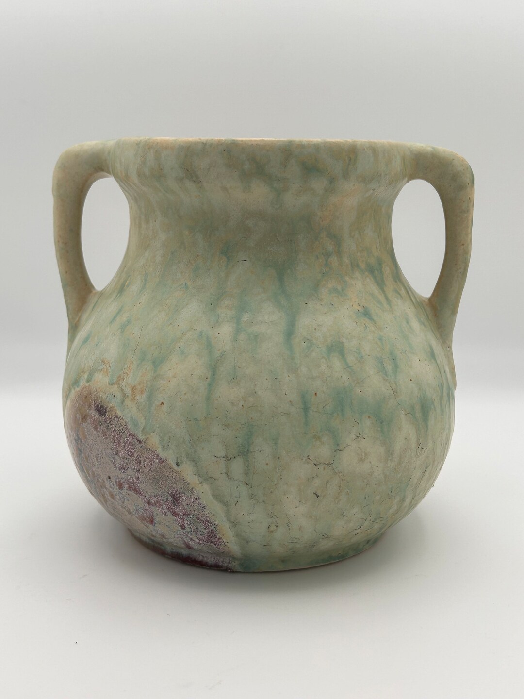 Vintage 1930’s Burley Pottery Speckle Glaze Splatter 54 Vase Unique - Etsy