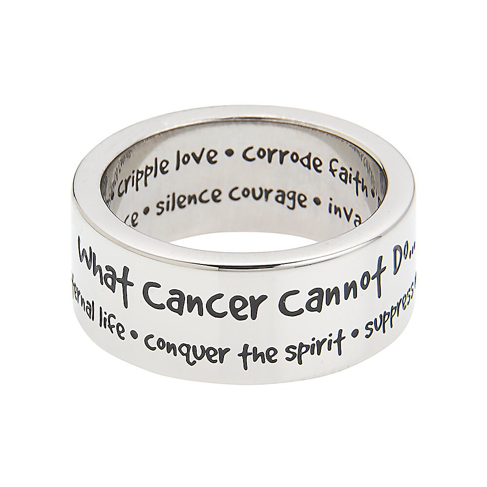 Cancer Awareness Ring - What Cancer Cannot Do Cancer Patients Survivor ...