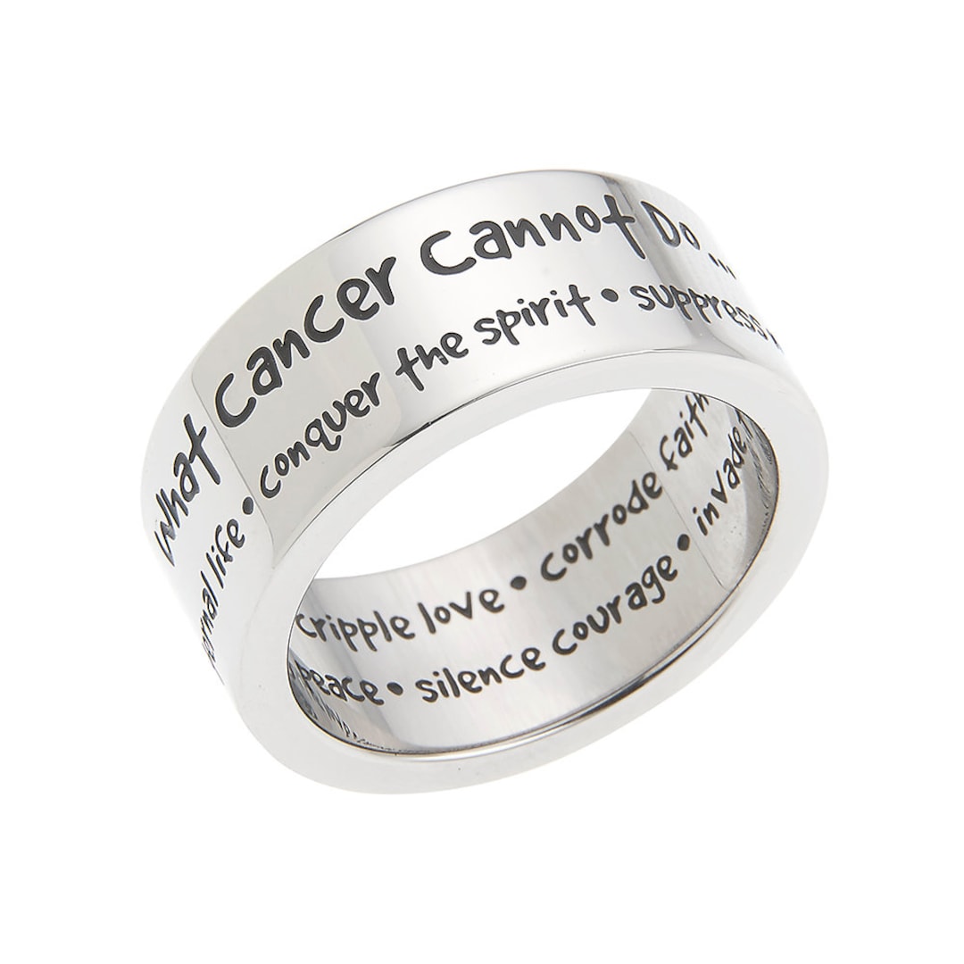 Cancer Awareness Ring - What Cancer Cannot Do Cancer Patients Survivor ...