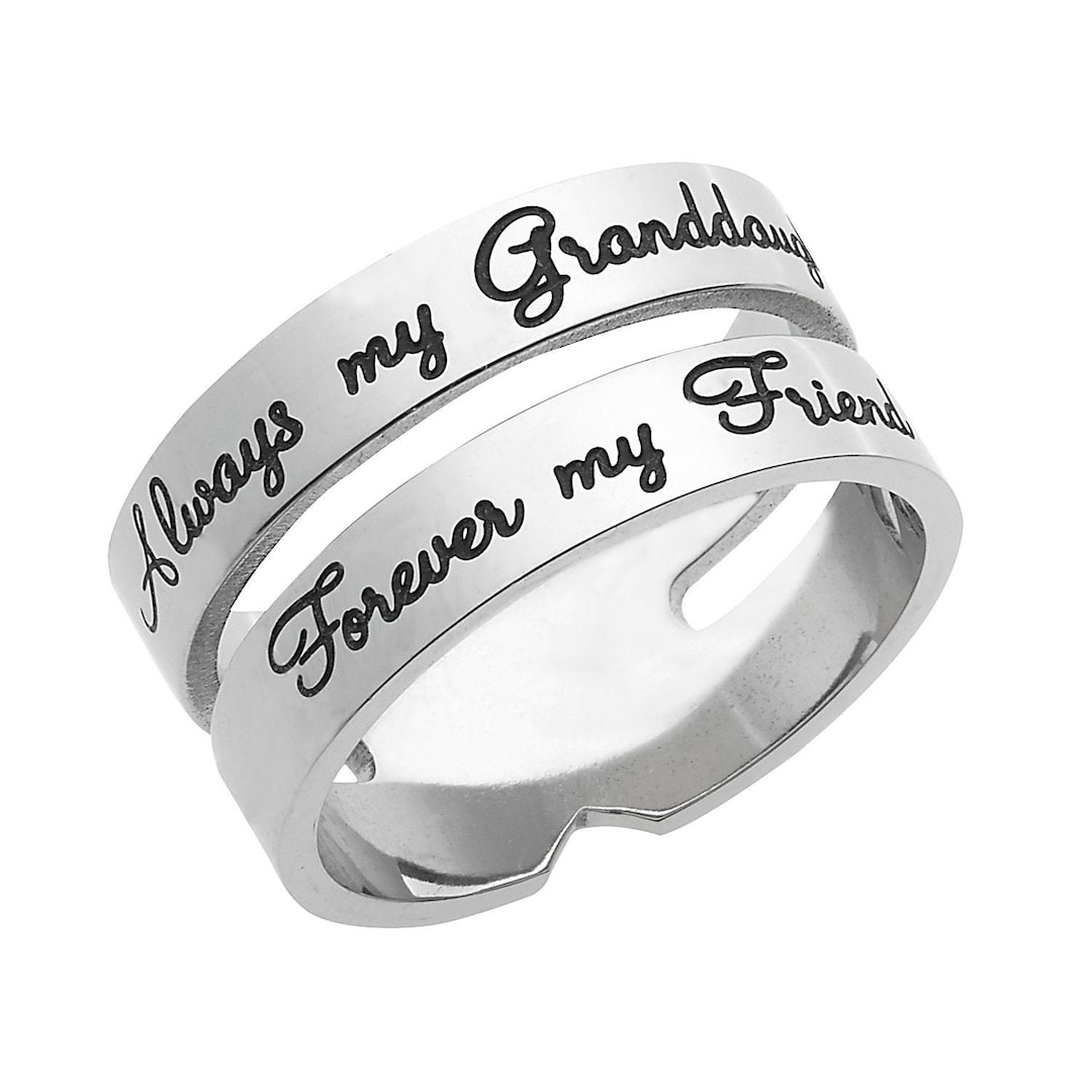 Always My Granddaughter Forever My Friend Granddaughter's Ring ...