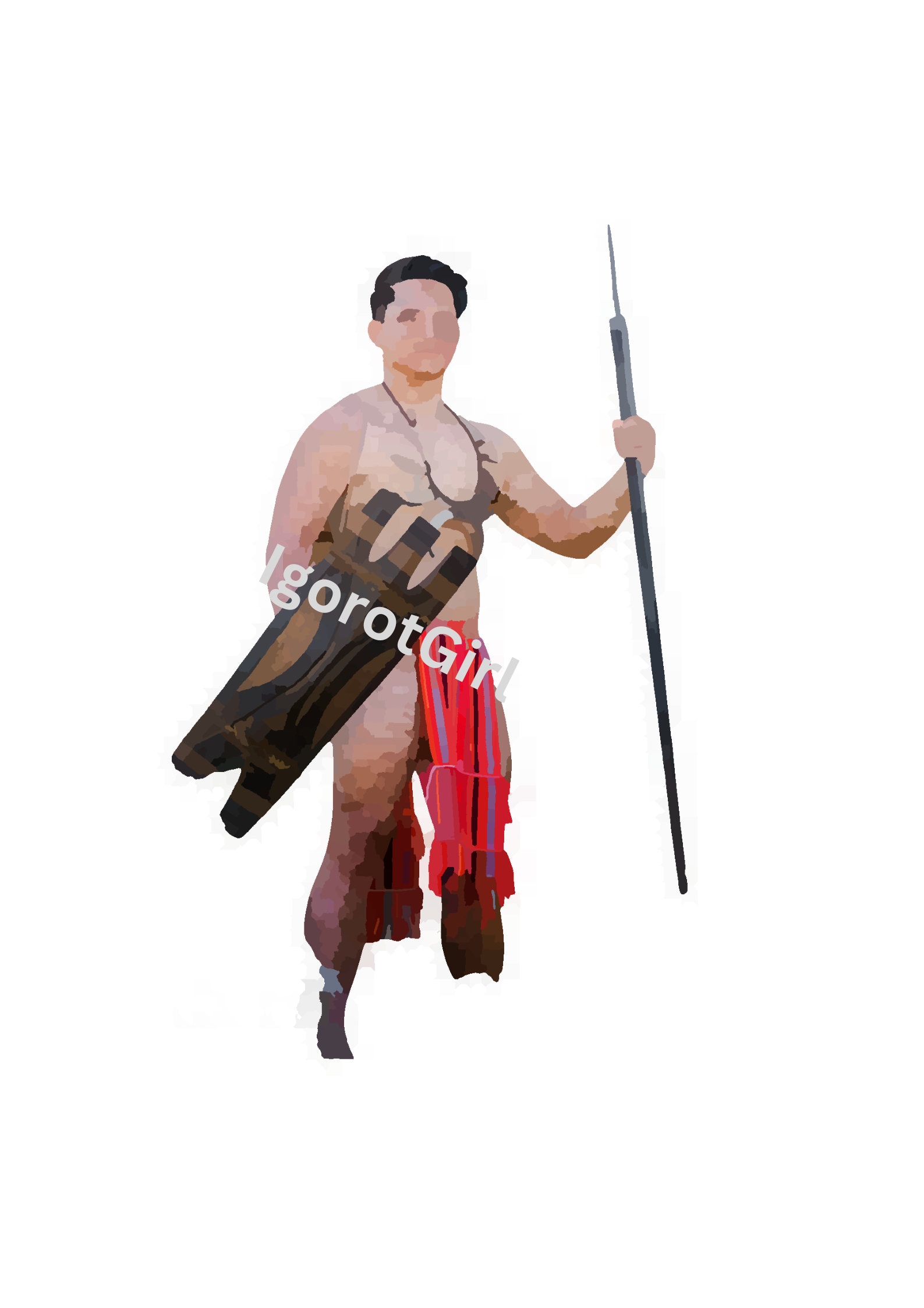 Igorot Man With Spear and Shield - Etsy