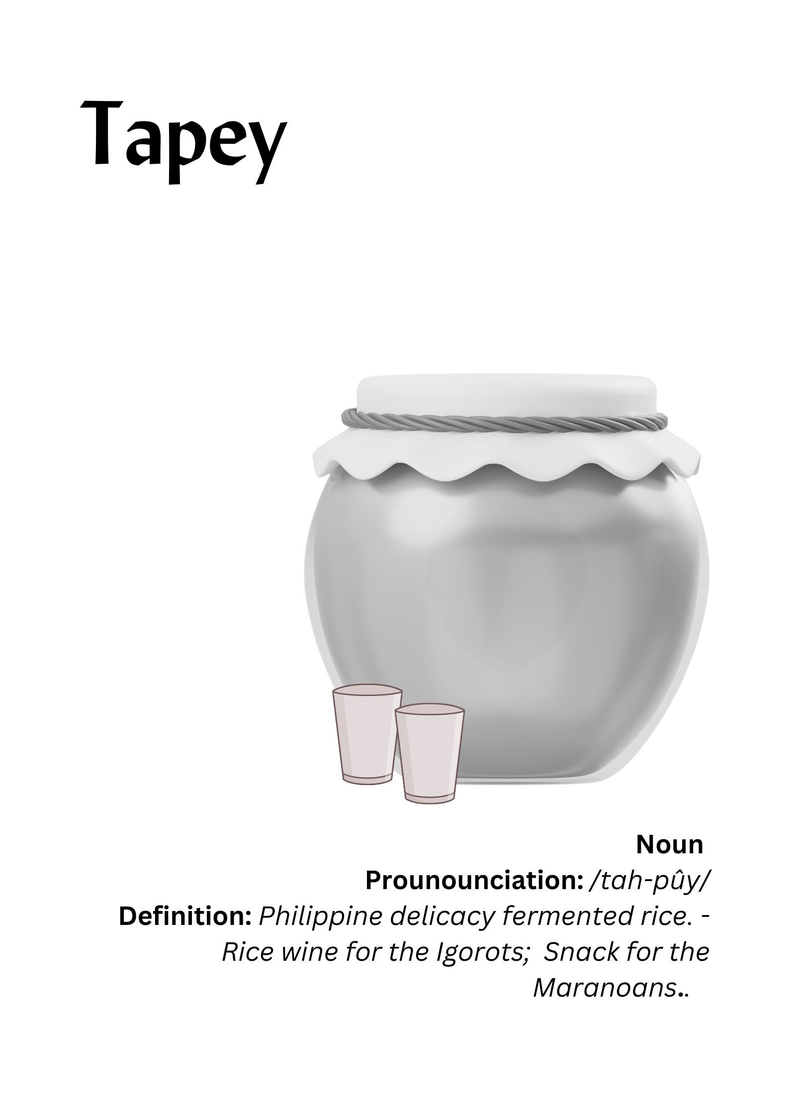 Igorot Authentic Drink, Tapey Poster - Etsy