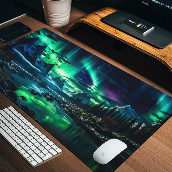 Desk Mat Aurora Borealis - Etsy