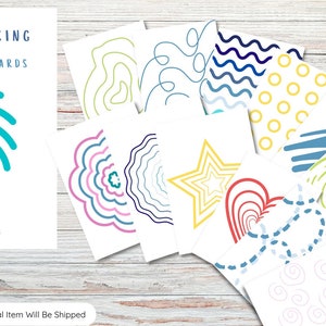 Finger Tracing Calming Cards, Printable Mindfulness Flash Cards, Calm ...