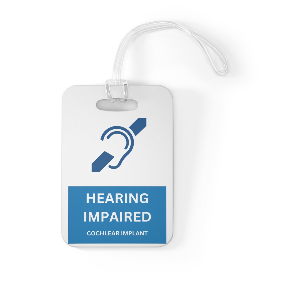 Kids Bag Tag, School Bag Tag, Medical Alert Tag, Medical ID, Deaf ...