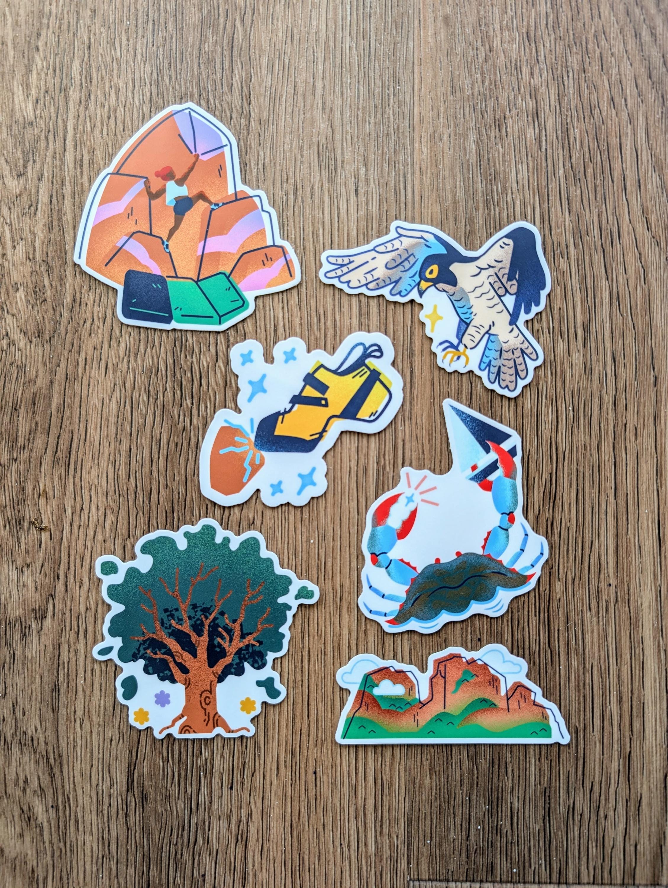 DMV Local Crags Map Mural Stickers - Etsy