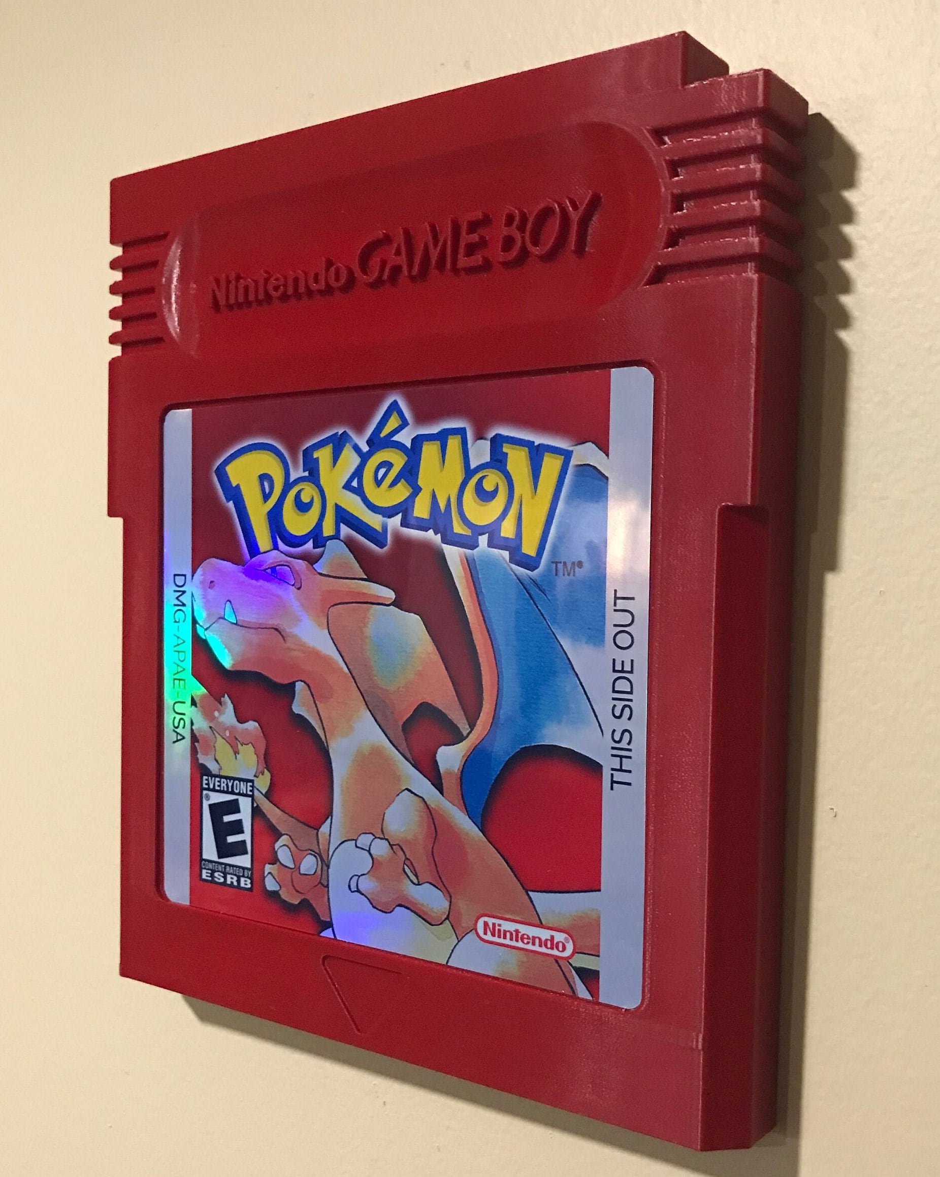 Custom Giant Pokemon Game Boy Cartridge / Fan Made / Red - Etsy