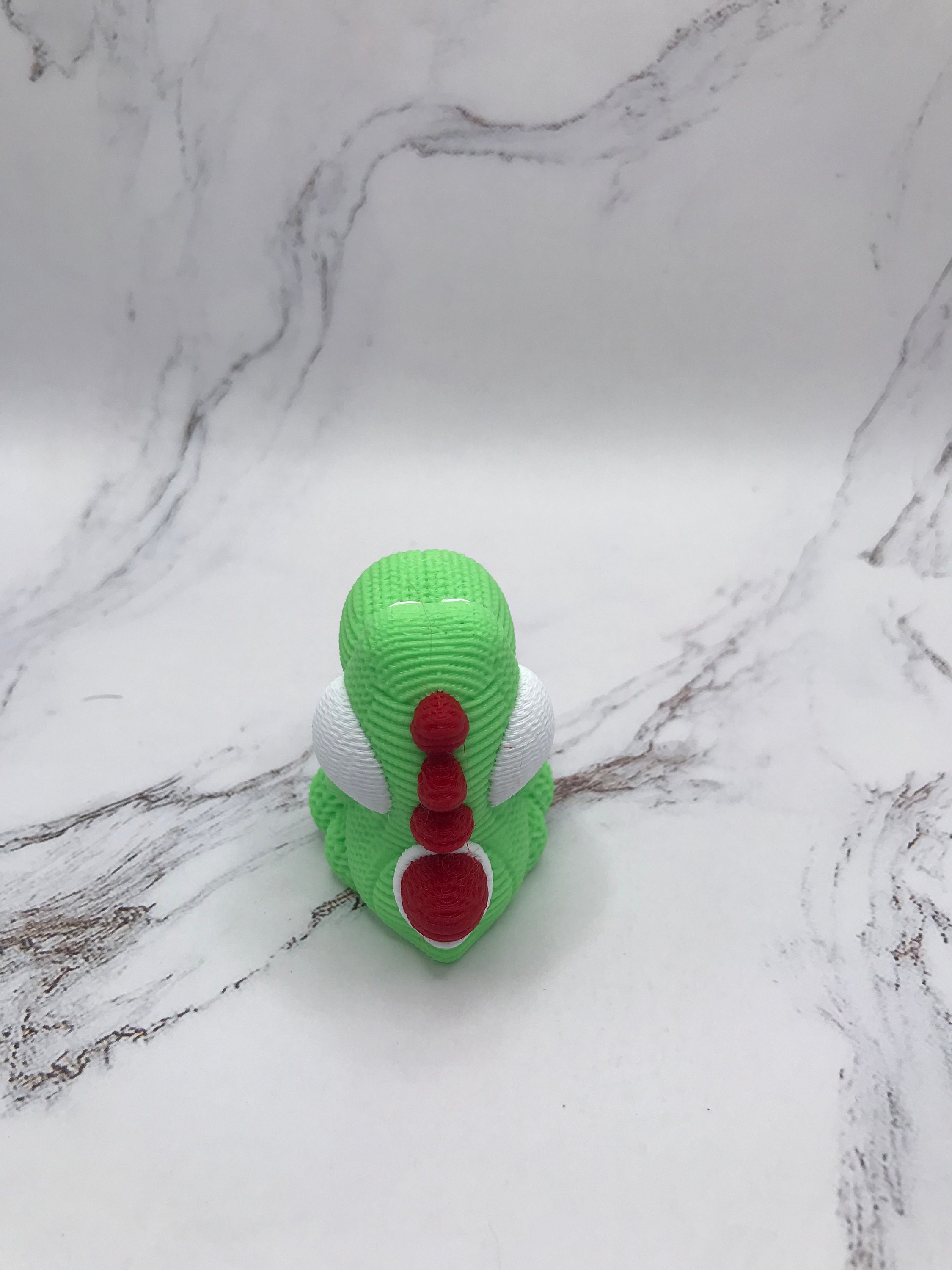 Yoshi / Knitted / 3D Printed/ Moveable / Hex / Keychain - Etsy