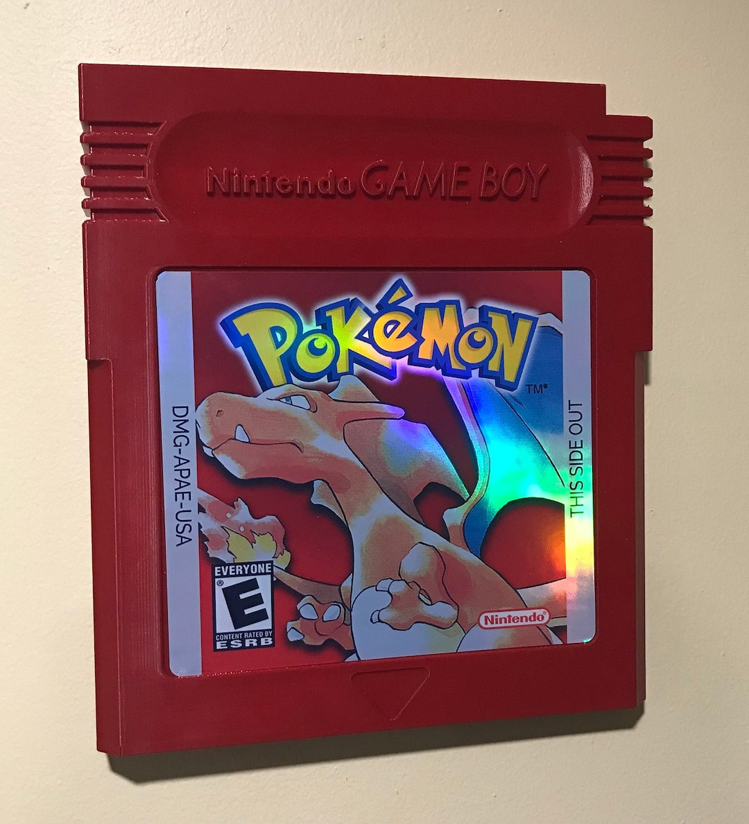 Custom Giant Pokemon Game Boy Cartridge / Fan Made / Red - Etsy