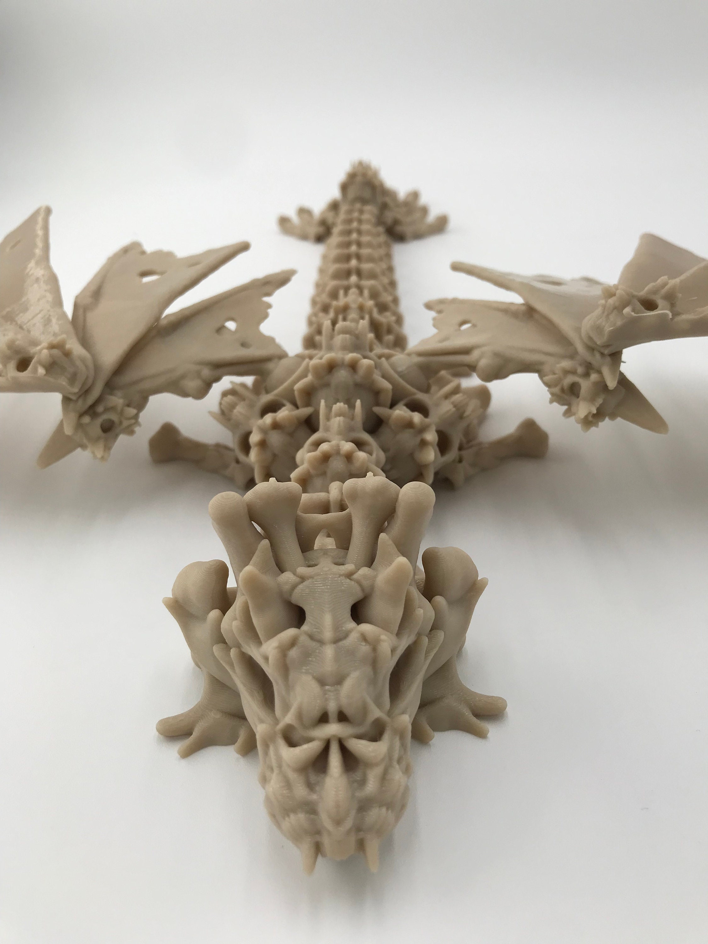 Hollow Wing Dragon / Articulated Fidget Toy / 3D Printed / - Etsy