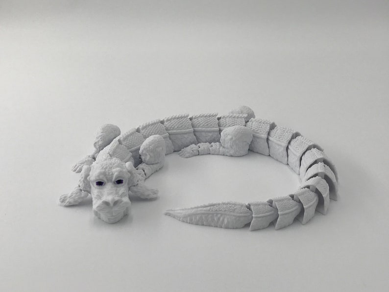 Falkor / Luck Dragon / 3D Printed / Articulated / Toy / Hex3d - Etsy