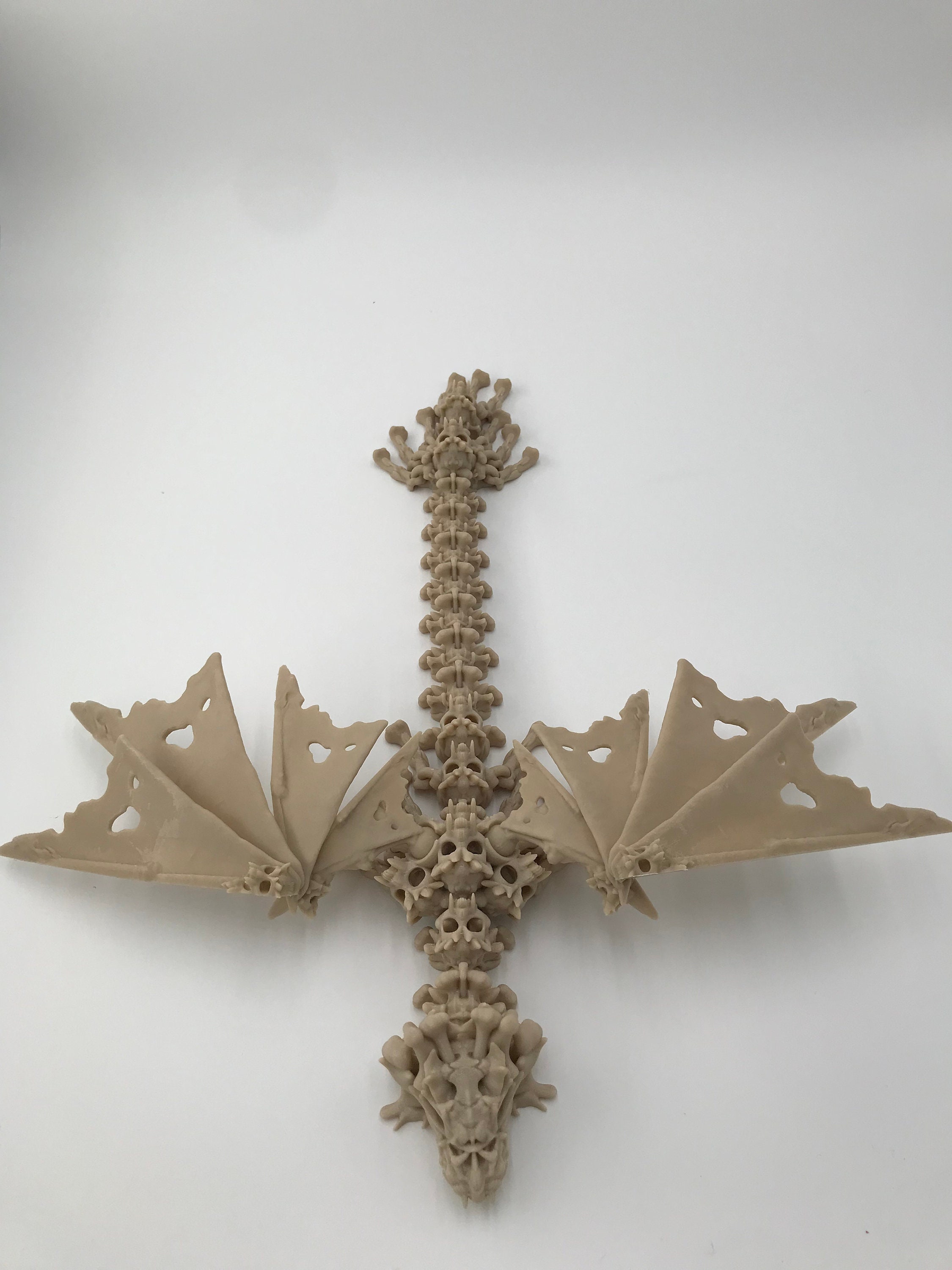 Hollow Wing Dragon / Articulated Fidget Toy / 3D Printed / Cinderwing ...