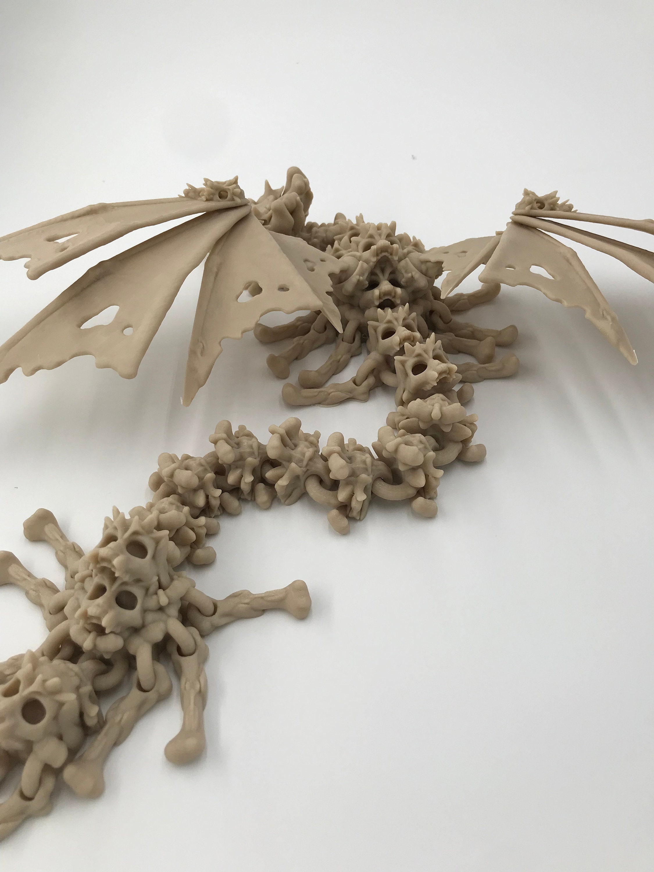 Hollow Wing Dragon / Articulated Fidget Toy / 3D Printed / Cinderwing ...