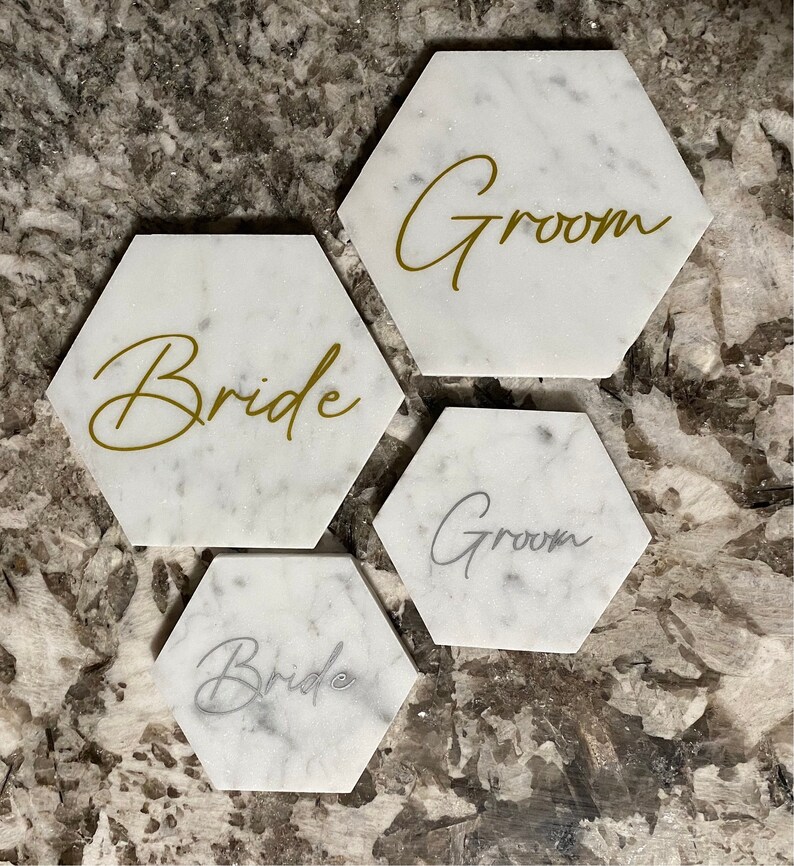 3 Inch - Personalized Marble Place Card Weddinng Favor Table Card - Etsy