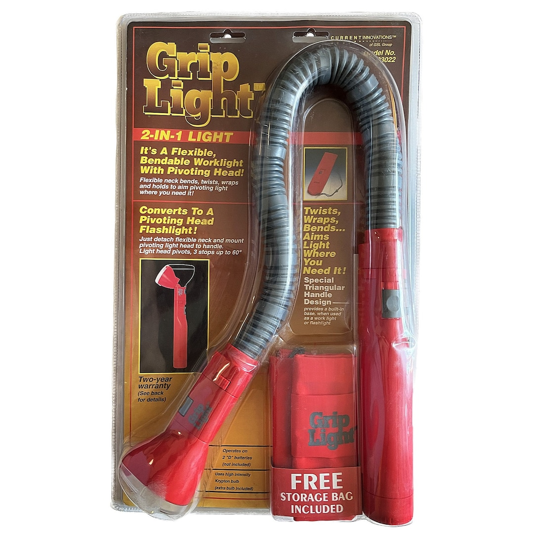 Vintage Grip Light 2 in 1 Bendable, Flexible Battery Operated ...
