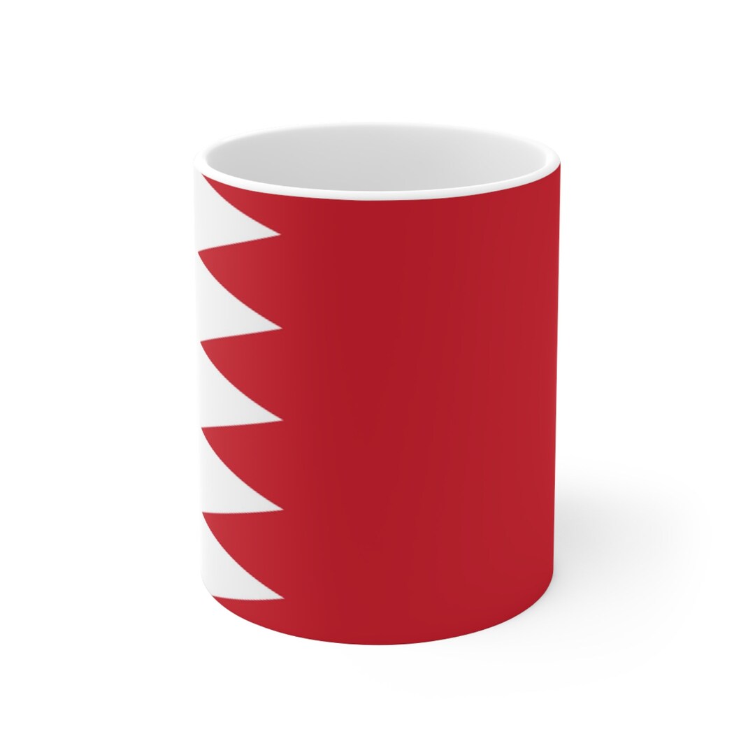 Bahrain 11oz Ceramic Mug, Bahrain Flag, Bahrain Mug - Etsy