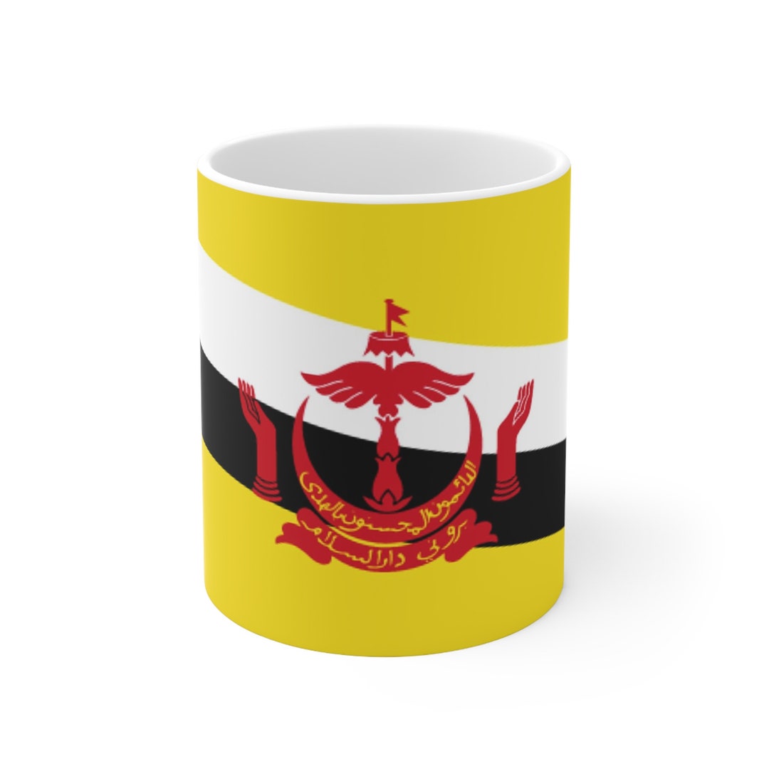 Brunei Flag 11oz Ceramic Mug, Brunei Flag, Brunei Mug - Etsy