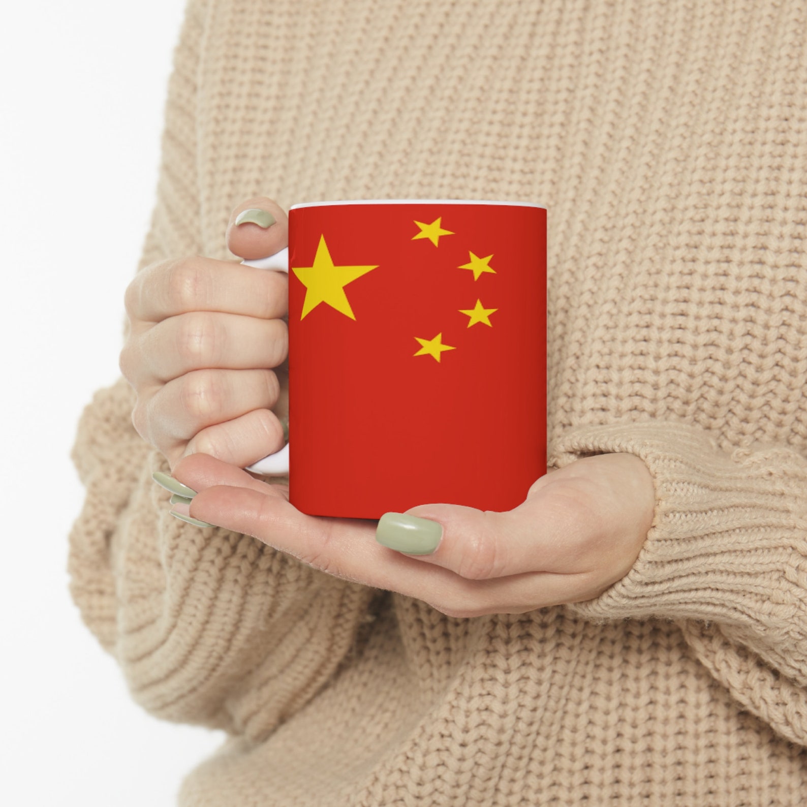 Chinese Flag 11oz Ceramic Mug, Chinese Flag, Chinese Mug - Etsy