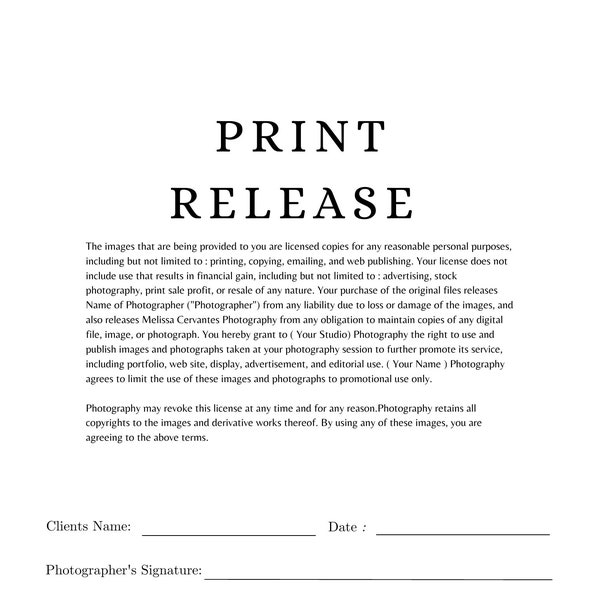 Print Release - Etsy