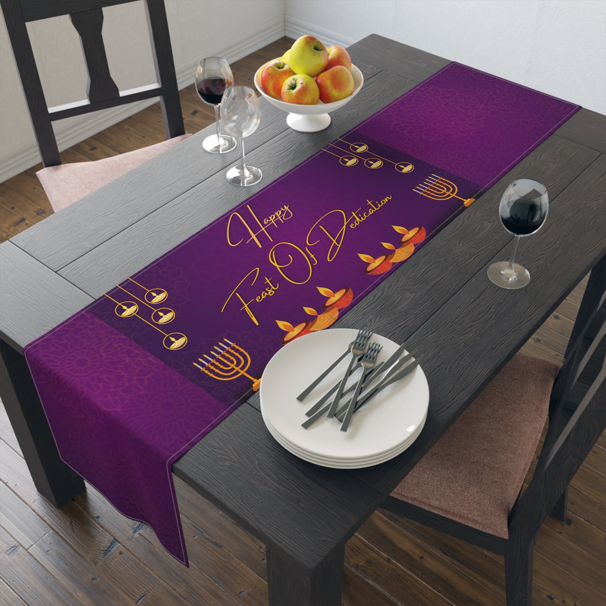 Feast of Dedication Table Runner - Etsy