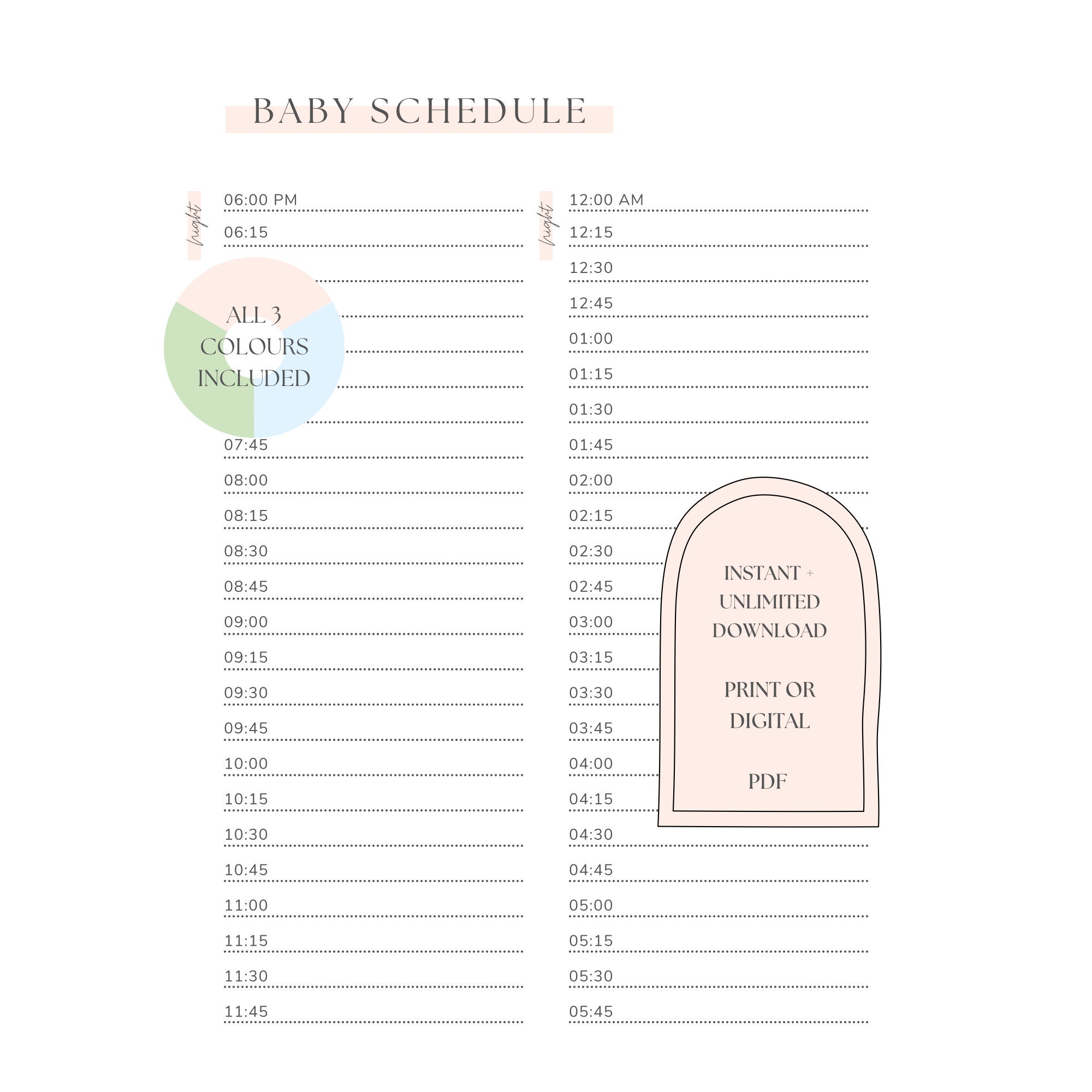 BABY ROUTINE SCHEDULE Feeding Schedule Newborn Sleep Routine Baby Sleep ...