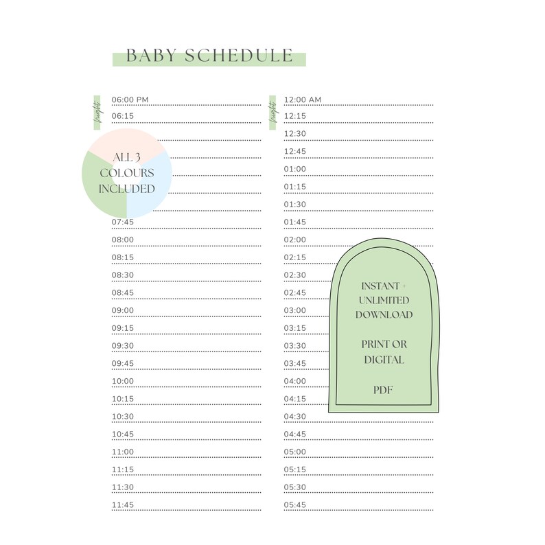 BABY ROUTINE SCHEDULE Feeding Schedule Newborn Sleep Routine Baby Sleep ...