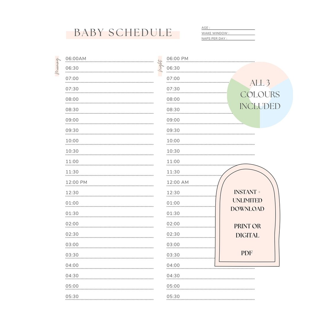 BABY ROUTINE SCHEDULE Feeding Schedule Newborn Sleep Routine Baby Sleep ...