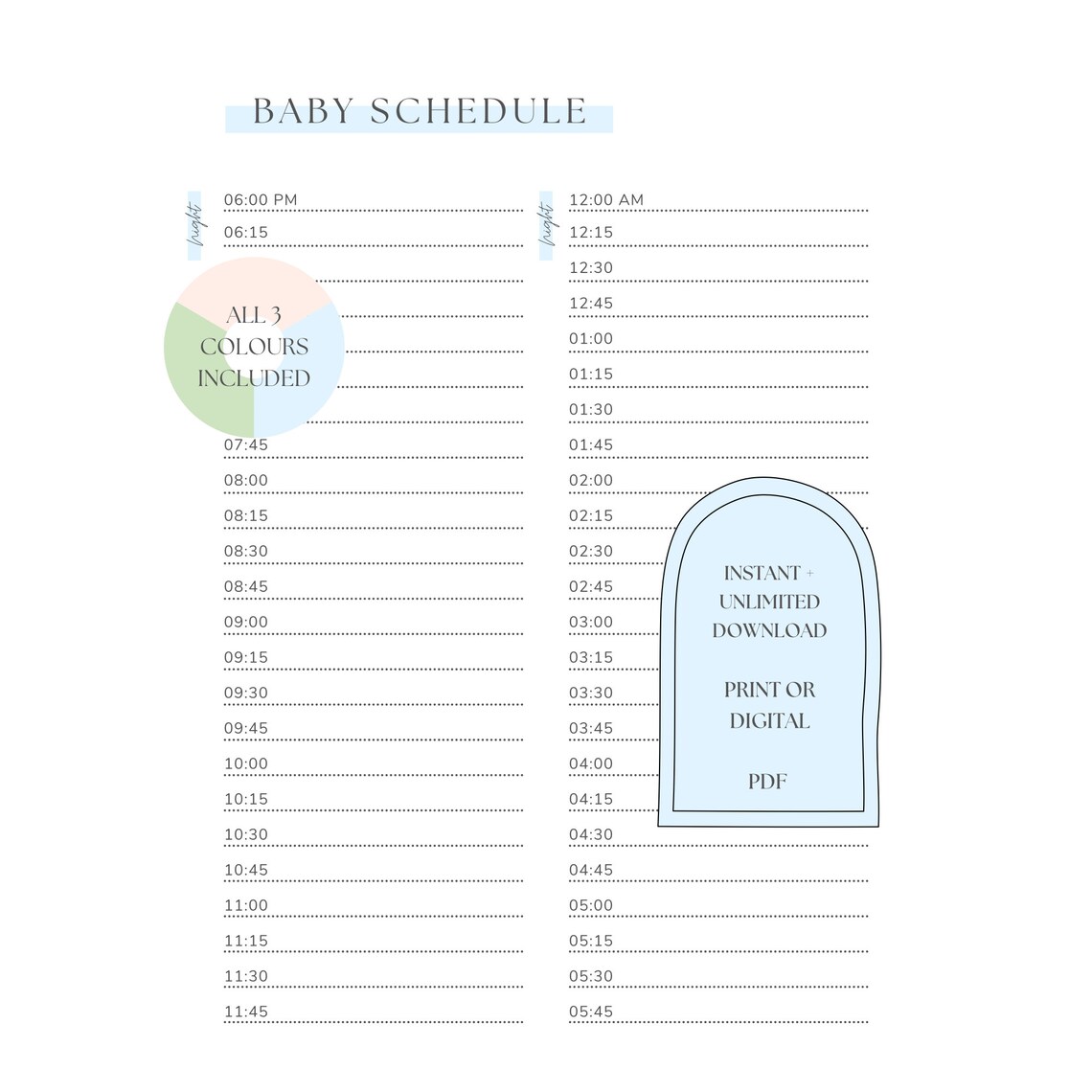 BABY ROUTINE SCHEDULE Feeding Schedule Newborn Sleep Routine Baby Sleep ...