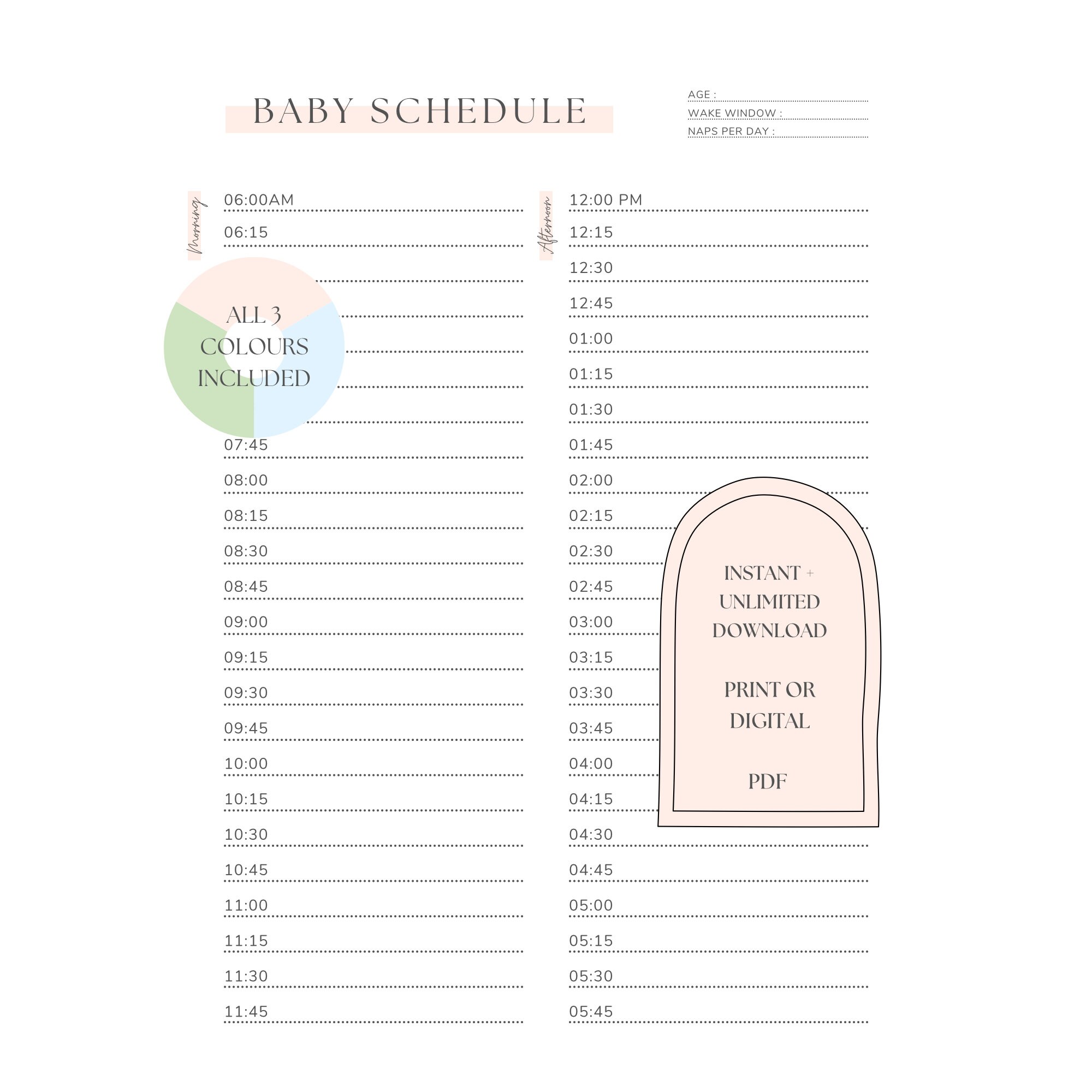 BABY ROUTINE SCHEDULE Feeding Schedule Newborn Sleep Routine Baby Sleep ...