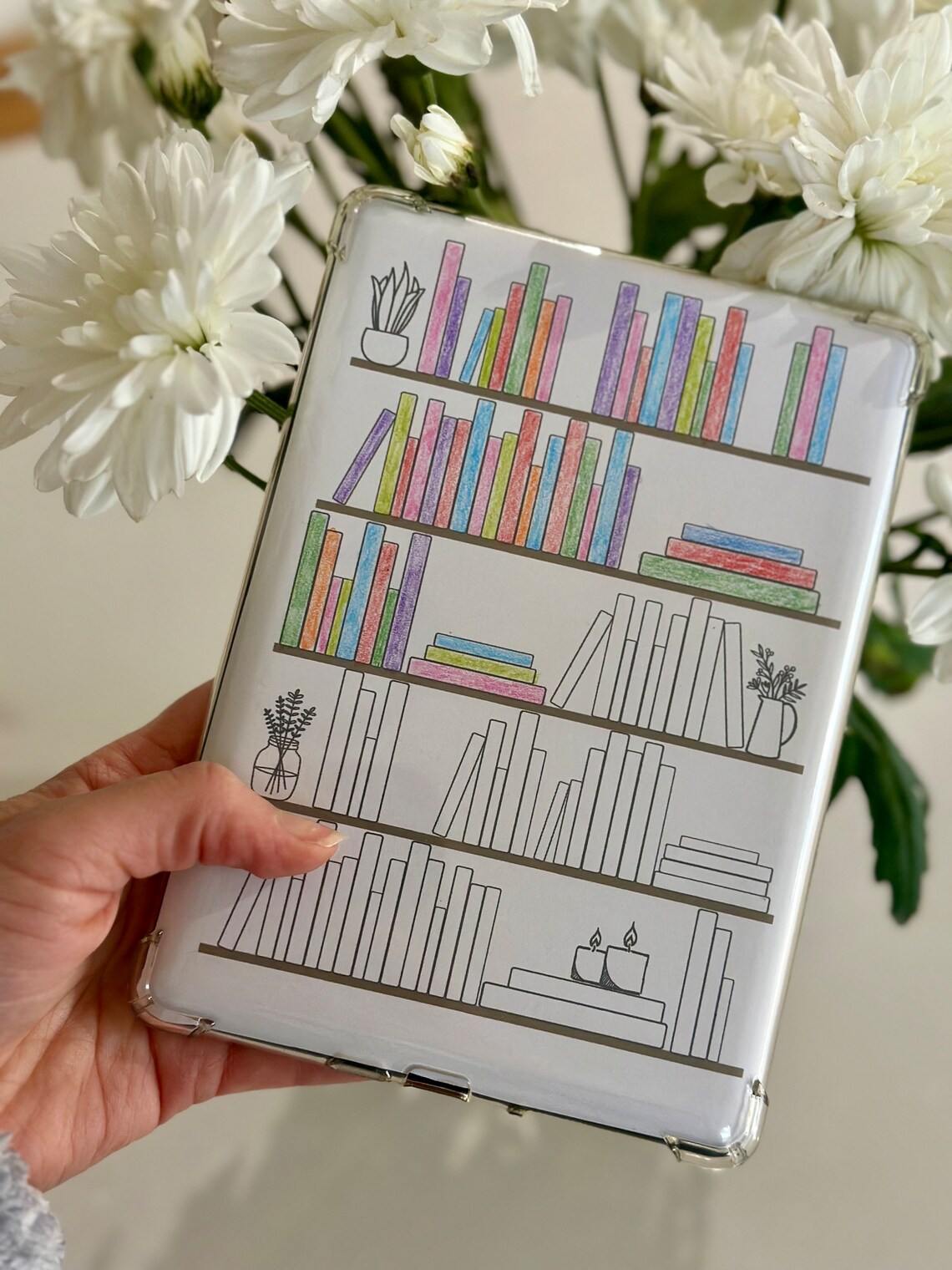 KINDLE COVER INSERT Book Reading Log for Clear Case Bookshelf Rating ...