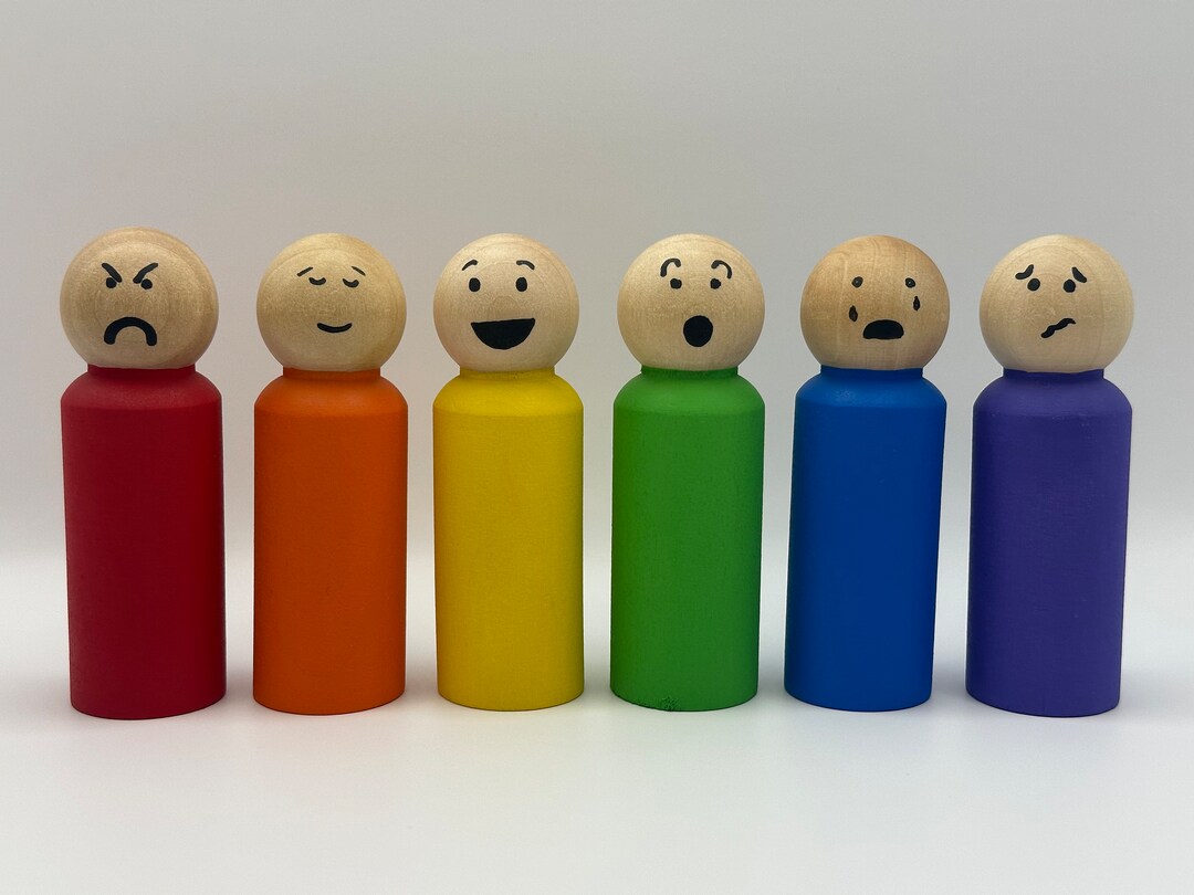 Wooden Emotion Dolls - Etsy