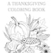 Thanksgiving Coloring Pages for Teens and Adults - Etsy